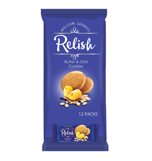 Taher Trading | RELISH BUTTER &OATS COOKIES 504 GM(9501025174849)